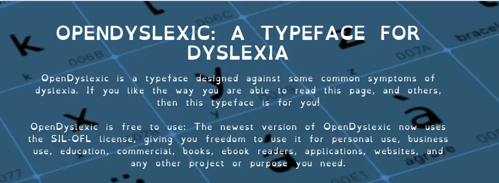 OpenDyslexic - FOSS font that makes reading easy | txtechnician