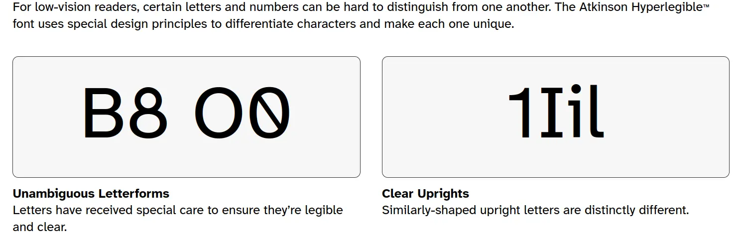Make reading easier - Atkinson Hyperlegible Font - ADHD Mozilla Addons ...